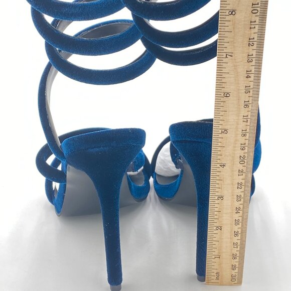 Miss Left | Shoes | Miss Left Ankle Strappy Sandals Soft Velvet Open ...